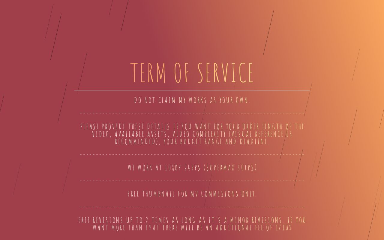 TERM OF SERVICE